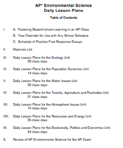 AP* Environmental Science Daily Lesson Plans - Catalyst Learning Curricula