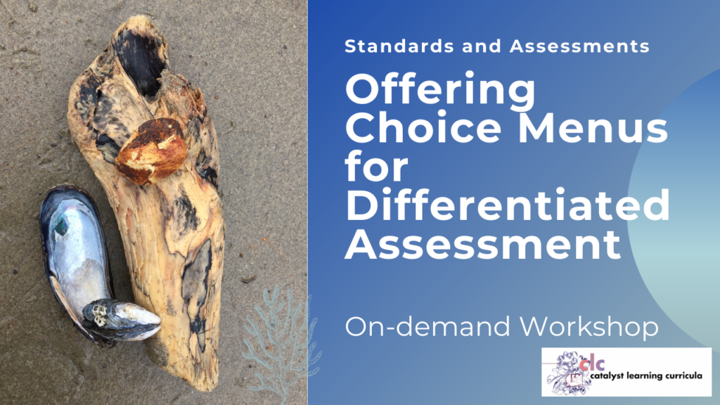 Standards-based Grading Series: Offering Choice Menus for ...